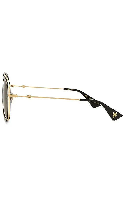 Gucci Web Block Pilot Sunglasses