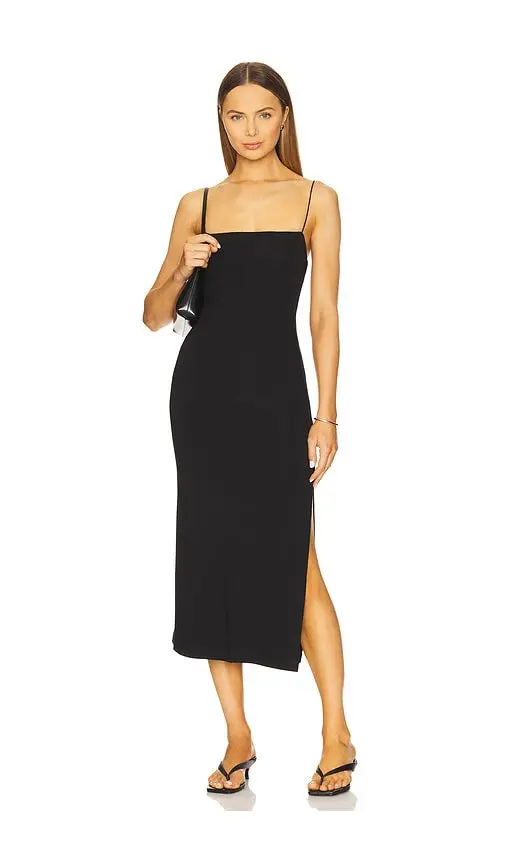 Enza Costa Strappy Side Slit Dress