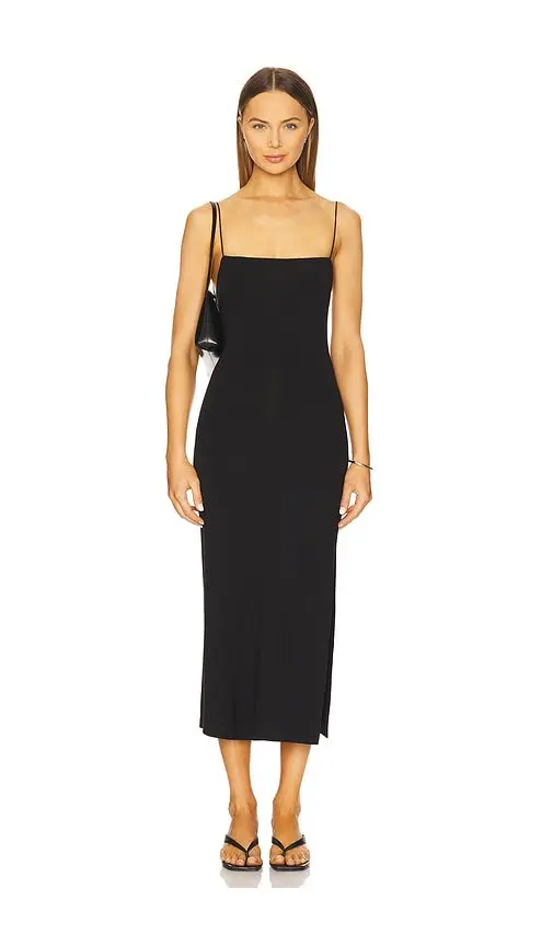 Enza Costa Strappy Side Slit Dress
