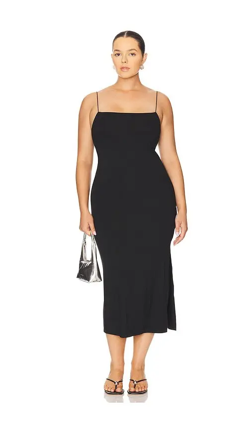 Enza Costa Strappy Side Slit Dress