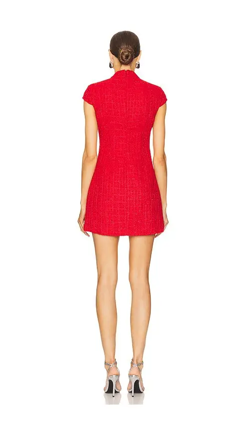 SAU LEE Natasha Tweed Dress