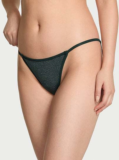 Pink Cotton Bikini Panty - Green
