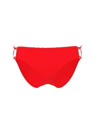 Pink Cotton Bikini Panty - Red