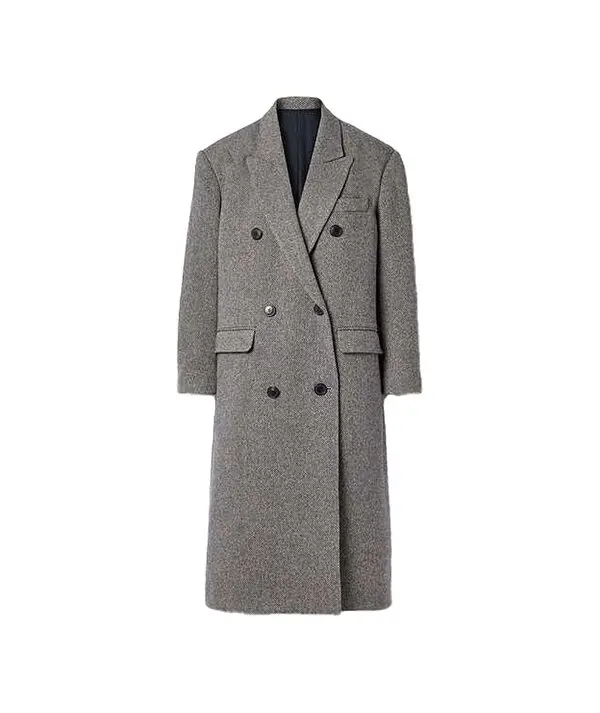MARANT ETOILE Lexana Wool-blend Coat - Gray