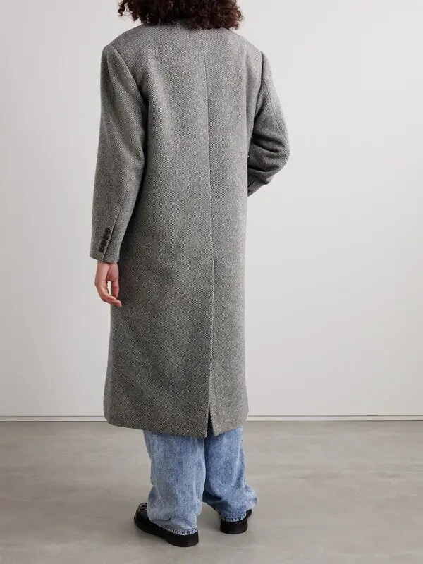 MARANT ETOILE Lexana Wool-blend Coat - Gray