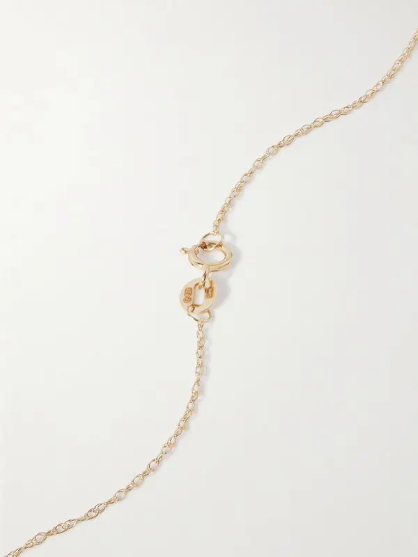 STONE AND STRAND Varsity Initial Diamond Necklace