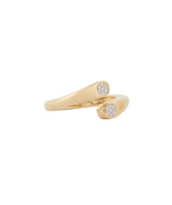 STONE AND STRAND Hug Ring - Gold