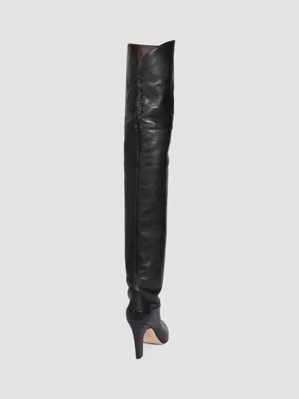 Chloé Eve 70mm Leather Over-the-knee Boots - Black