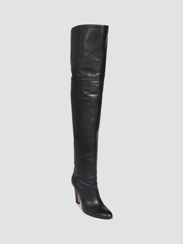 Chloé Eve 70mm Leather Over-the-knee Boots - Black