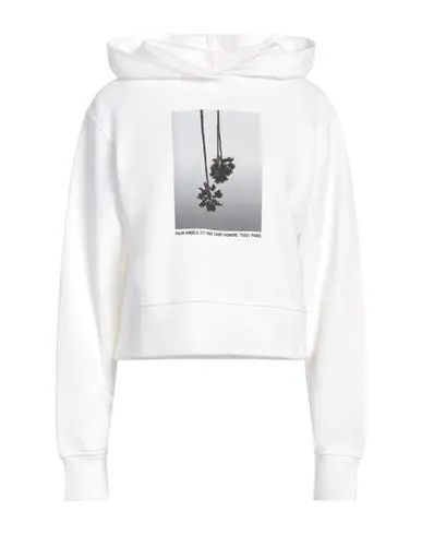 Palm Angels Cotton Fleece Sweatshirt - White