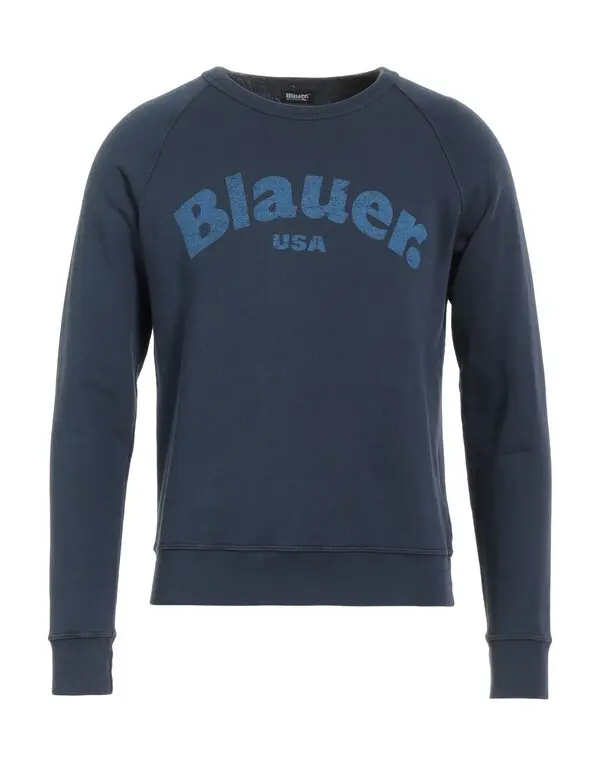 BLAUER. Cotton Crewneck Sweatshirt