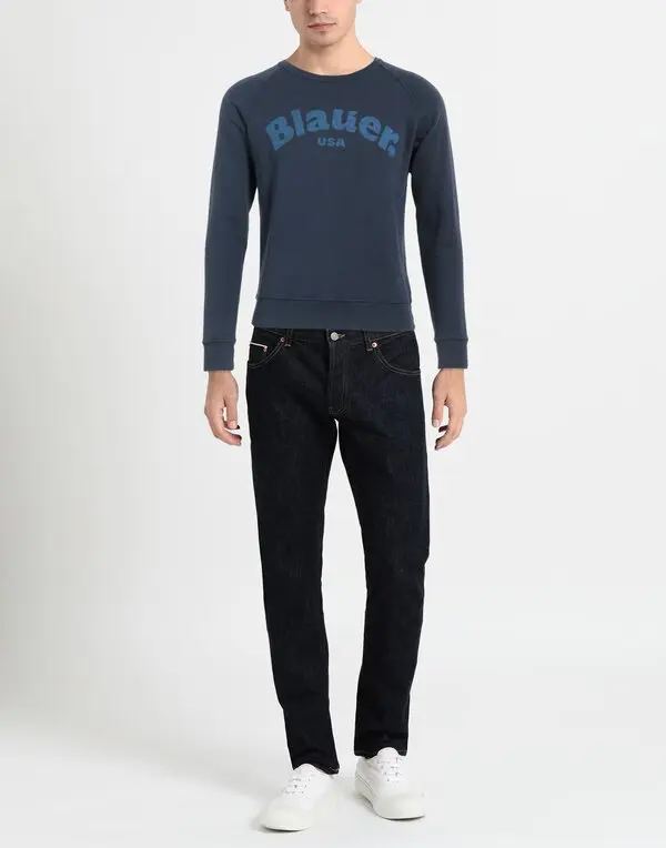 BLAUER. Cotton Crewneck Sweatshirt