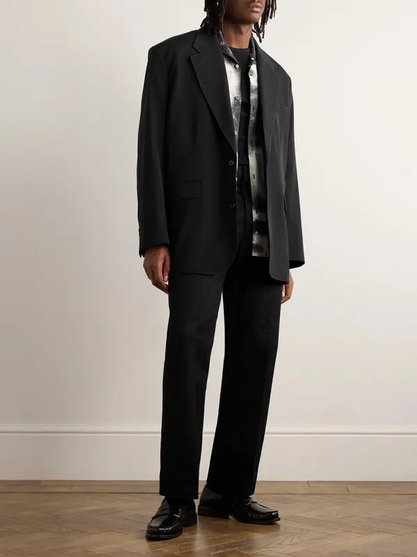 Acne Studios Juyliano Oversized Grain De Poudre Suit Jacket