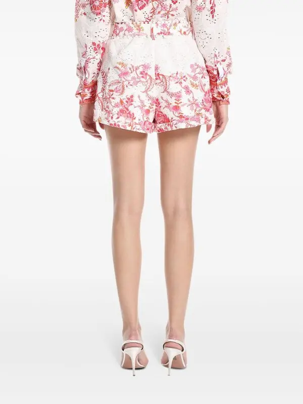 Hemant & Nandita Broderie Anglaise Floral Shorts