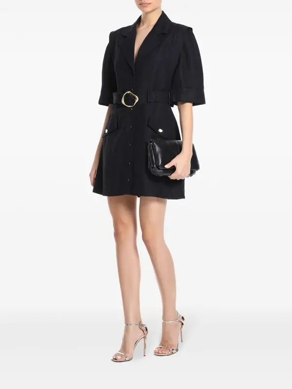 aje lyric belted midi dress Aje Lyric Dress In Black - 10% Off