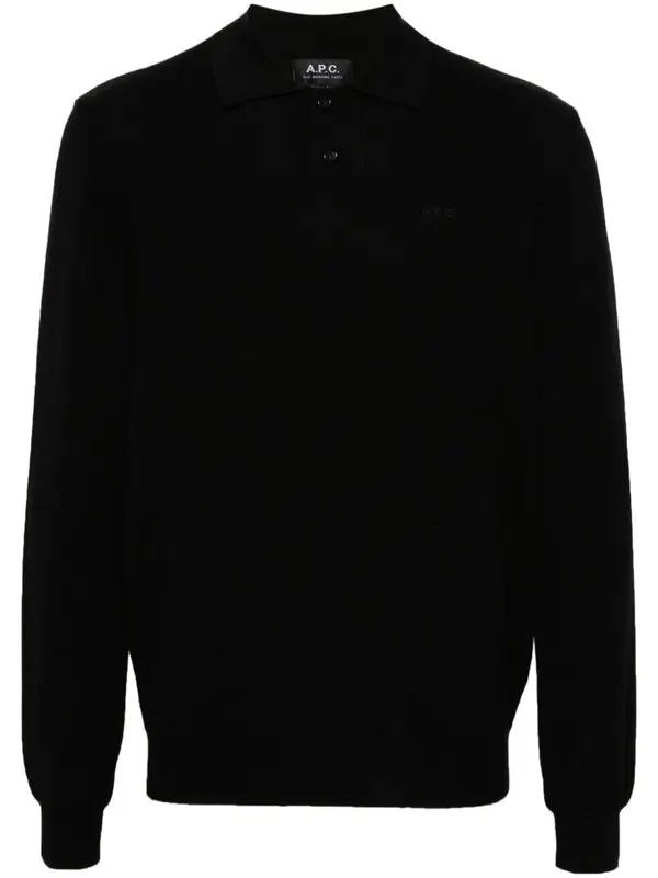 A.p.c. Jacob Polo Shirt - Black