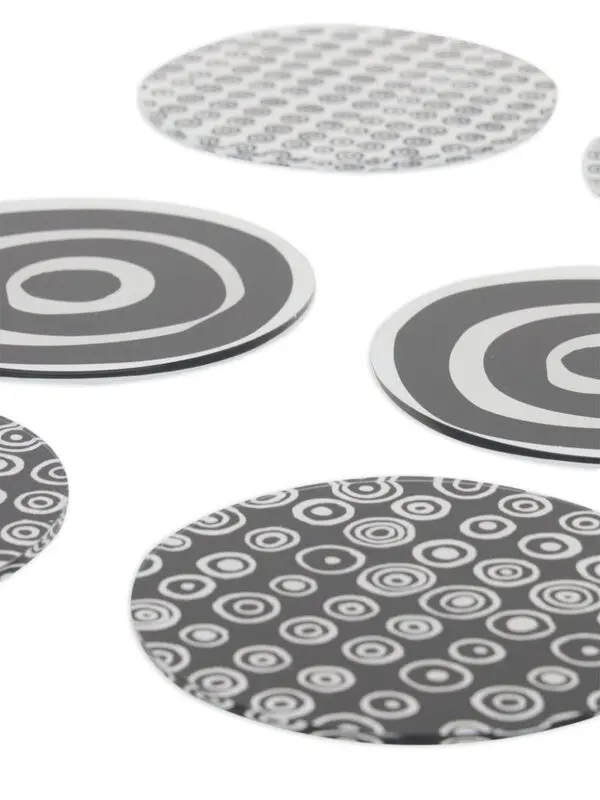 10 CORSO COMO Circle-print Acrylic-glass Coasters