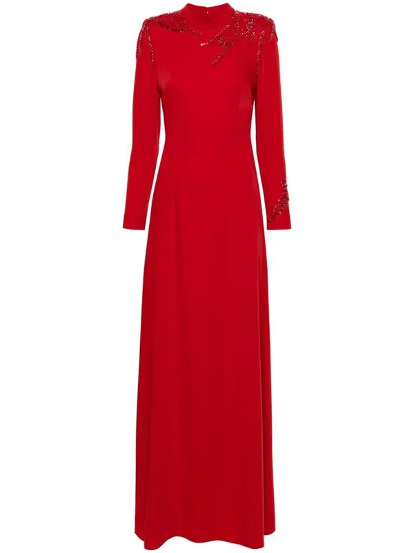 CRISTALLINI Nemesis Maxi Dress - Red