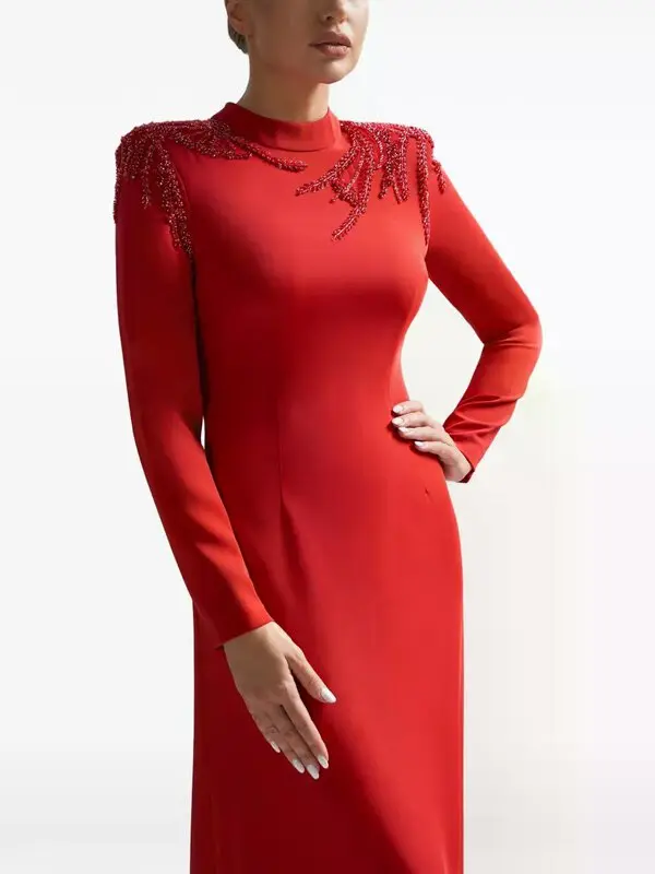 CRISTALLINI Nemesis Maxi Dress - Red