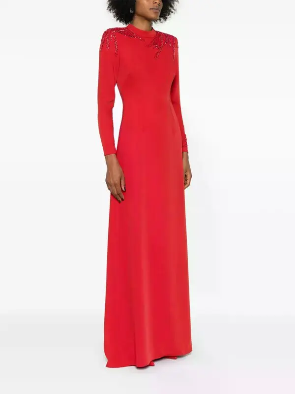 CRISTALLINI Nemesis Maxi Dress - Red
