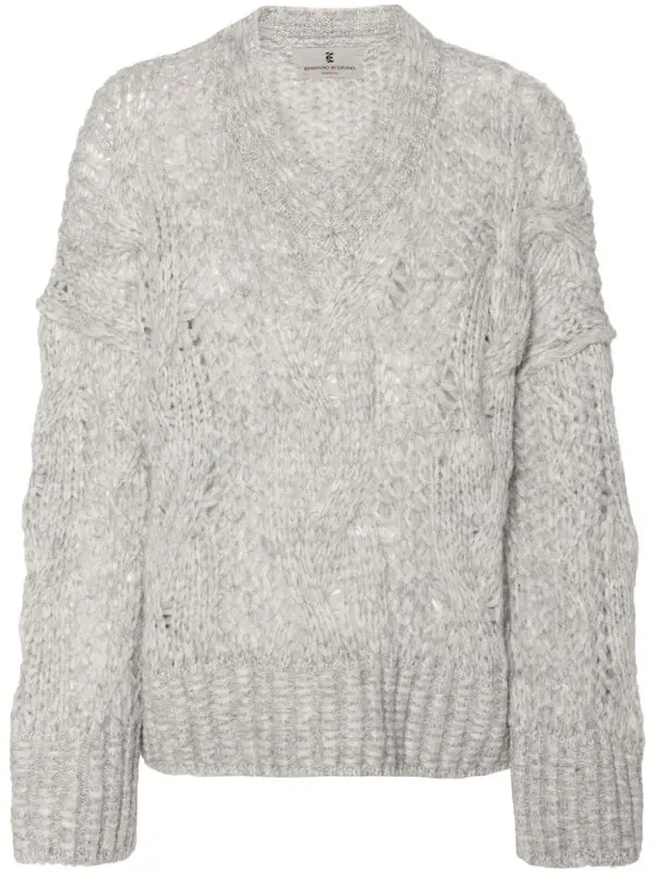 Ermanno Scervino Chunky Cable-knit Jumper