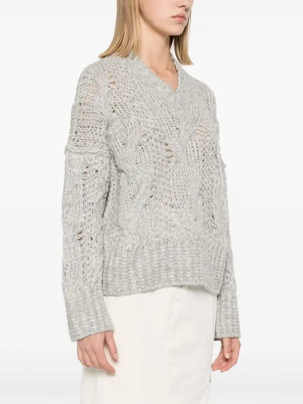 Ermanno Scervino Chunky Cable-knit Jumper