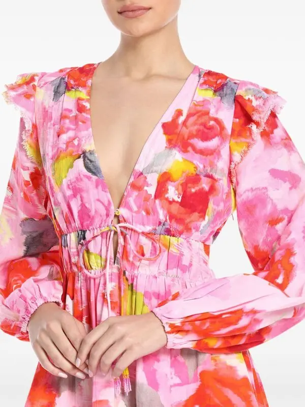 Hemant & Nandita Floral Mini Dress