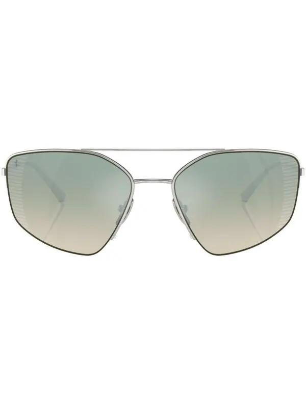 FERRARI Geometric Frame Sunglasses - Silver