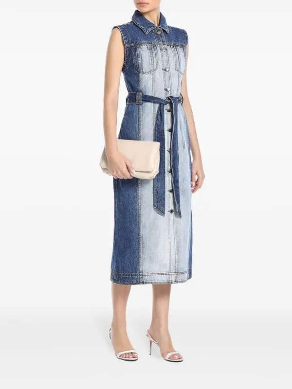 white christmas dresses Ray Denim Mini Dress-SEA SPRAY WASH / 4 main image 1