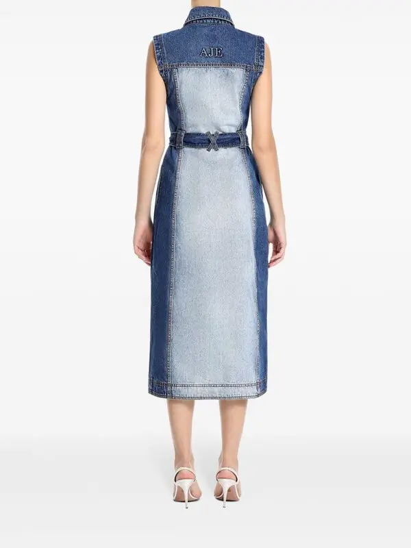 Aje Darcie Denim Midi Dress