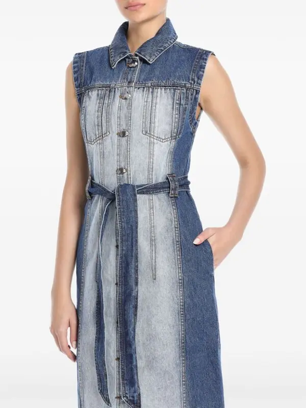 Aje Darcie Denim Midi Dress In Blue - 43% Off | Editorialist