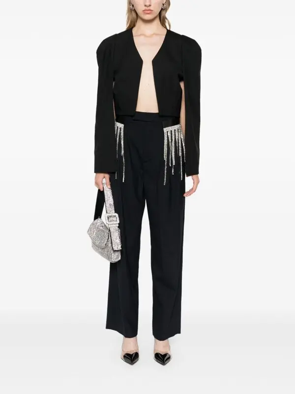 FRENKEN Long Puff-sleeved Cropped Jacket