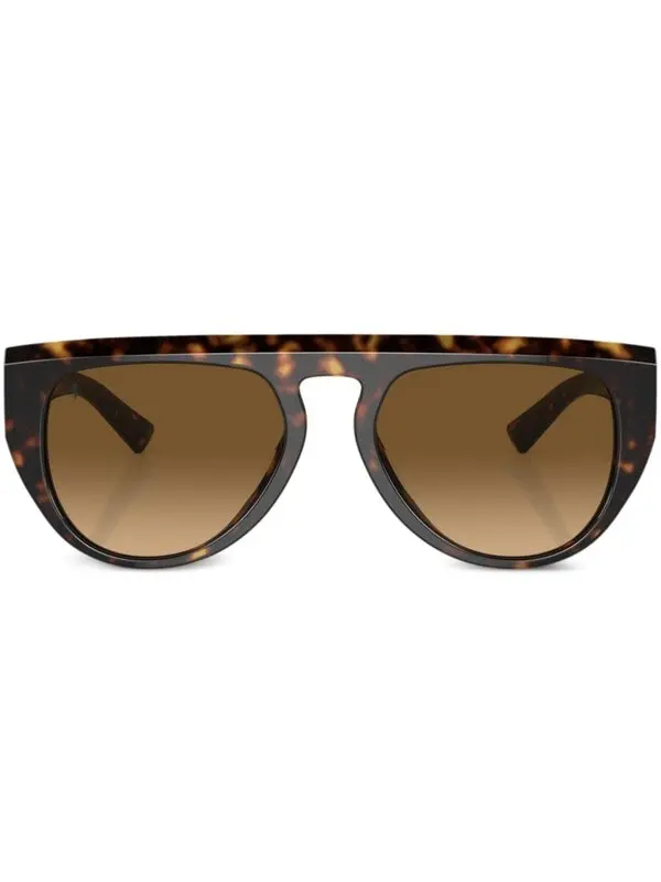 FERRARI Oval-frame Sunglasses - Brown