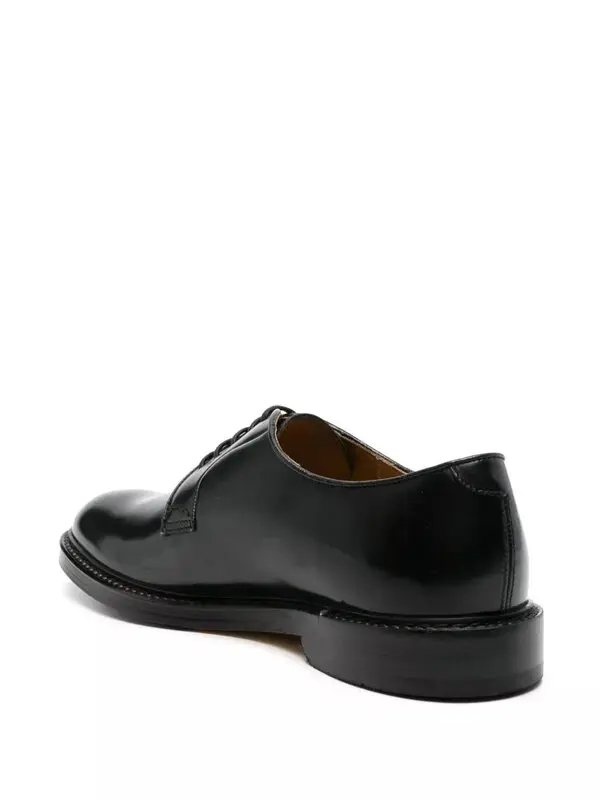 DOUCAL'S Leather Derby Shoes - Black