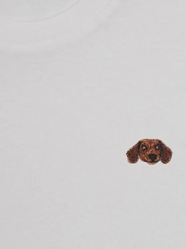 PELO FOUNDATION Dog-appliqué T-shirt
