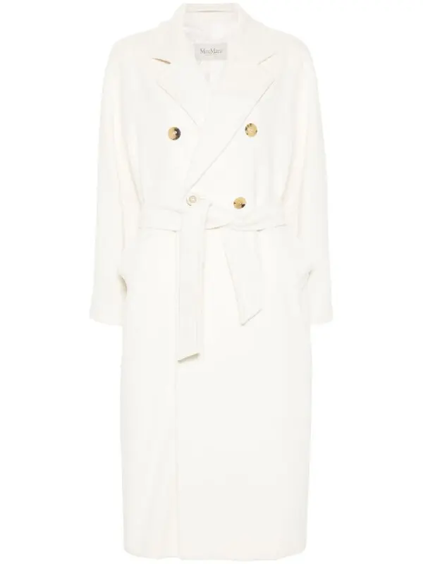 Max Mara Madame Double-breasted Coat - White