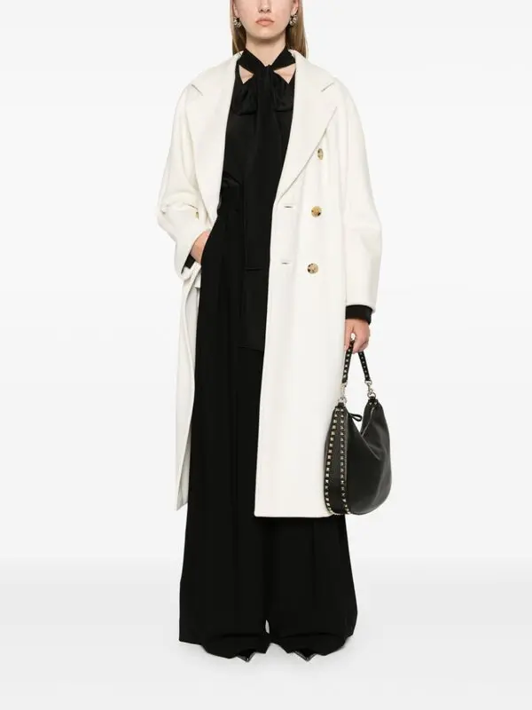 Max Mara Madame Double-breasted Coat - White