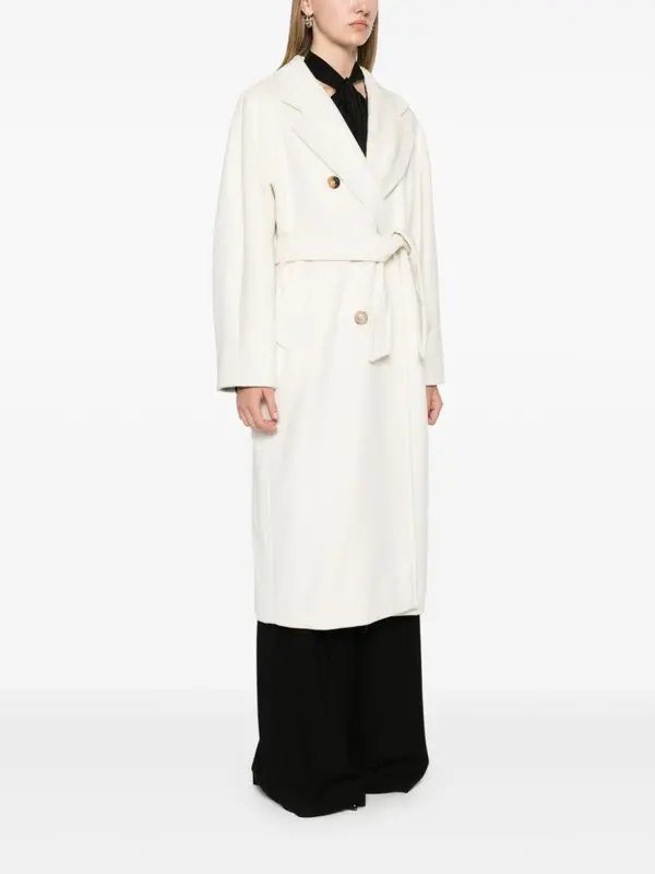 Max Mara Madame Double-breasted Coat - White