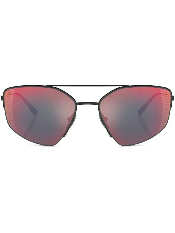 FERRARI Geometric-frame Sunglasses - Black