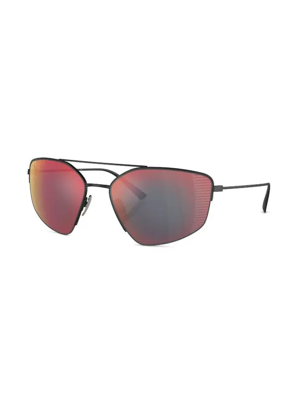 FERRARI Geometric-frame Sunglasses - Black