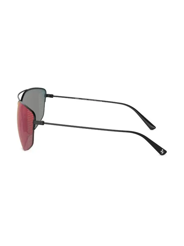 FERRARI Geometric-frame Sunglasses - Black