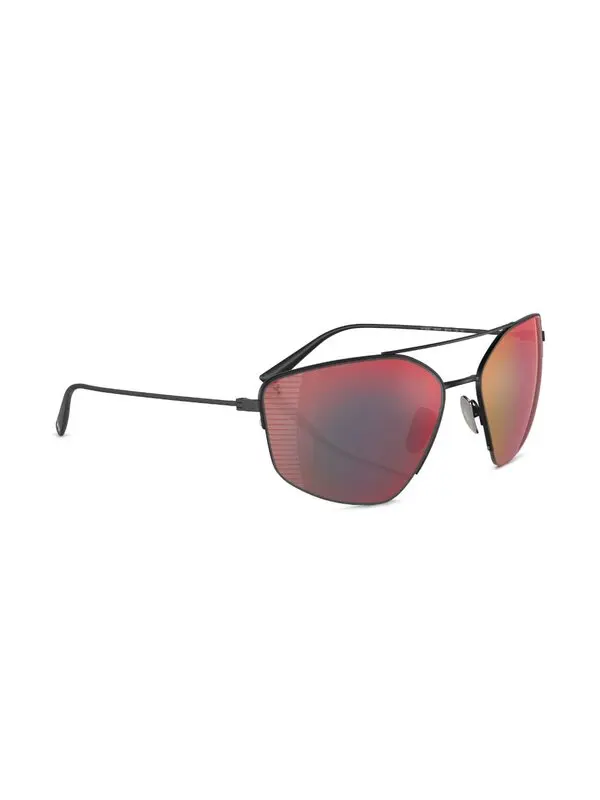 FERRARI Geometric-frame Sunglasses - Black