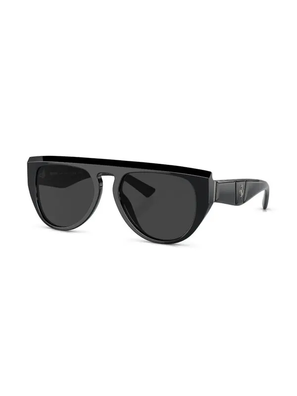 FERRARI Oval Frame Sunglasses - Black