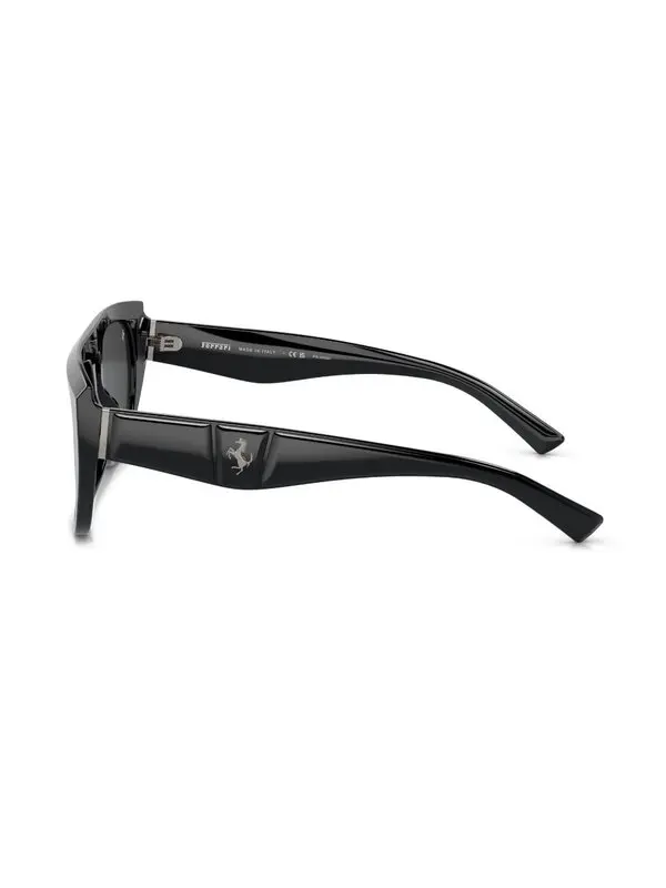 FERRARI Oval Frame Sunglasses - Black