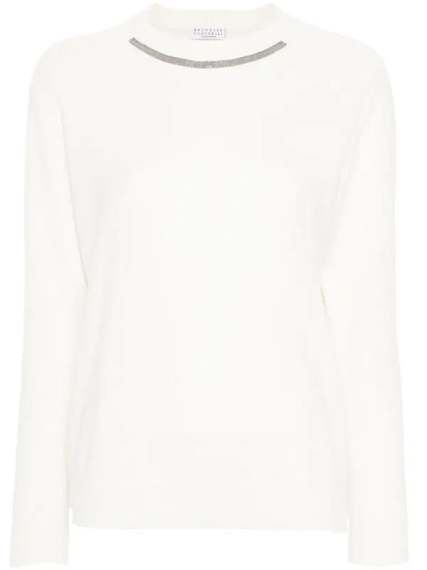 Brunello Cucinelli Monili-chain Knitted Jumper