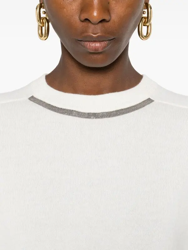 Brunello Cucinelli Monili-chain Knitted Jumper