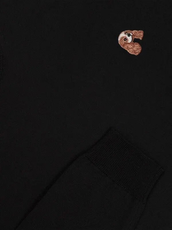 PELO FOUNDATION Dog Appliqué Jumper - Black
