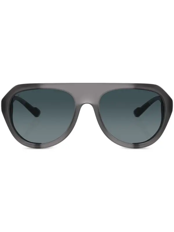 FERRARI Matte Aviator Sunglasses - Grey
