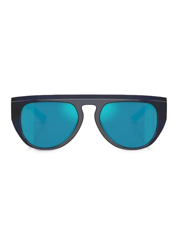 FERRARI Oval-frame Sunglasses - Blue