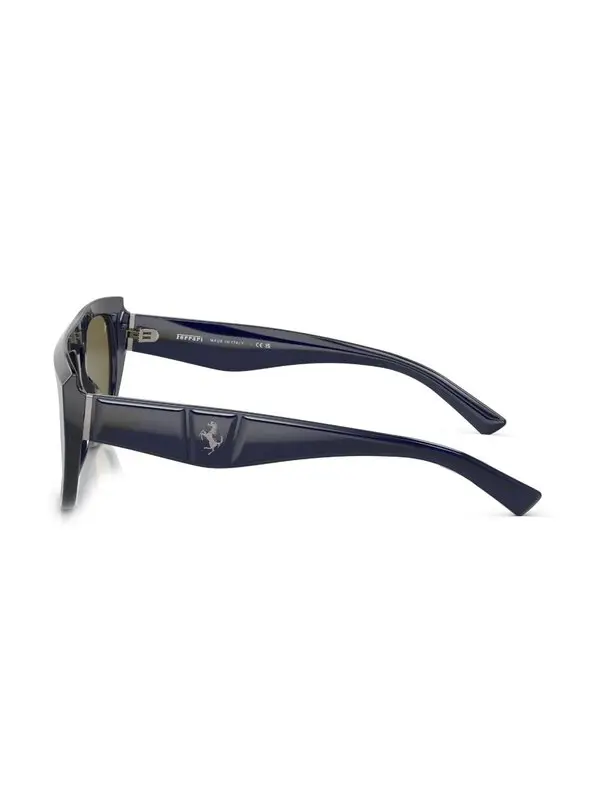 FERRARI Oval-frame Sunglasses - Blue